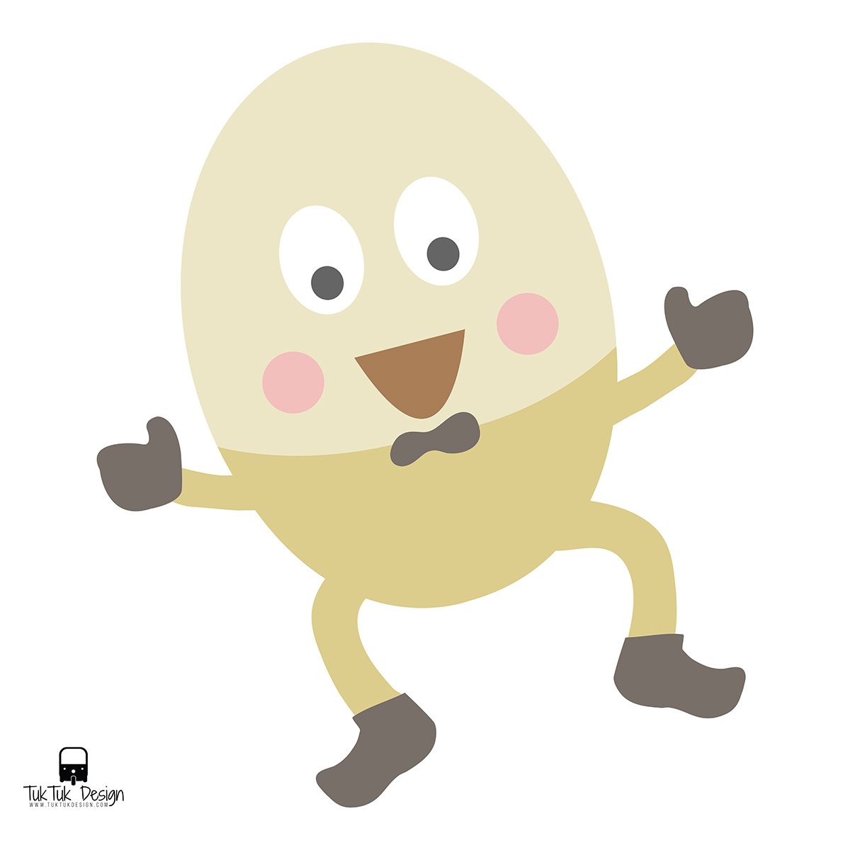Humpty Dumpty Cartoon illustration - WJDesignx