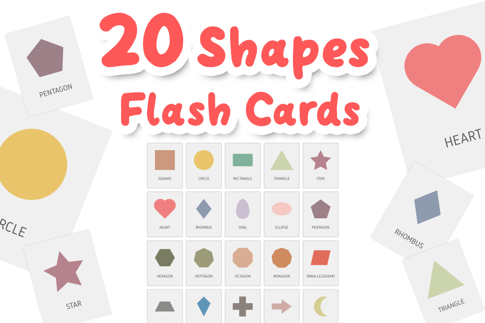 Shapes Flash Cards for Kids - WJDesignx